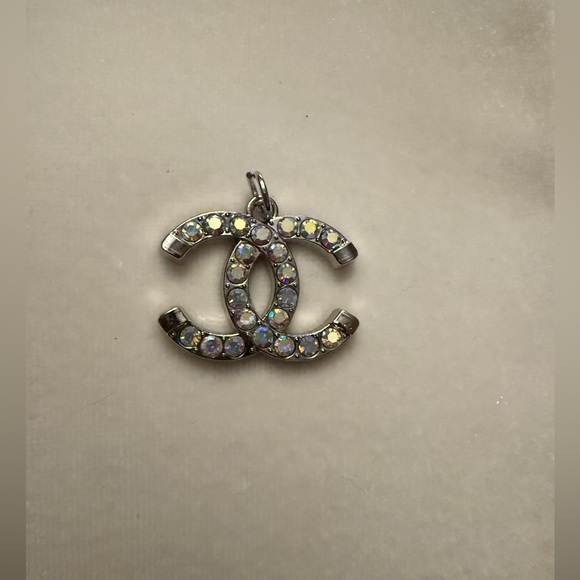 CHANEL | Accessories | Chanel Silver Zipper Pull With Crystal Accents ...